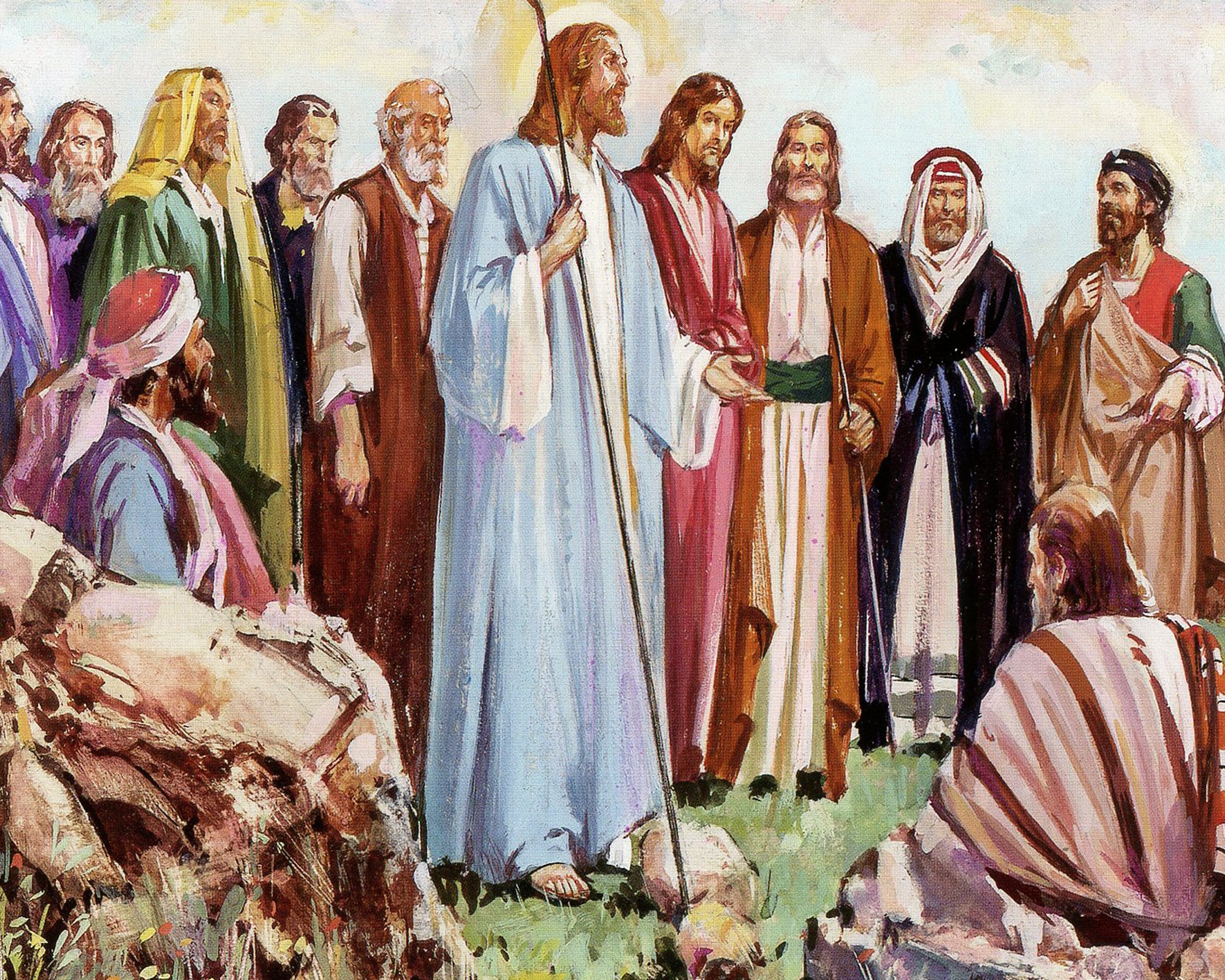 Jesus Talking With Disciples