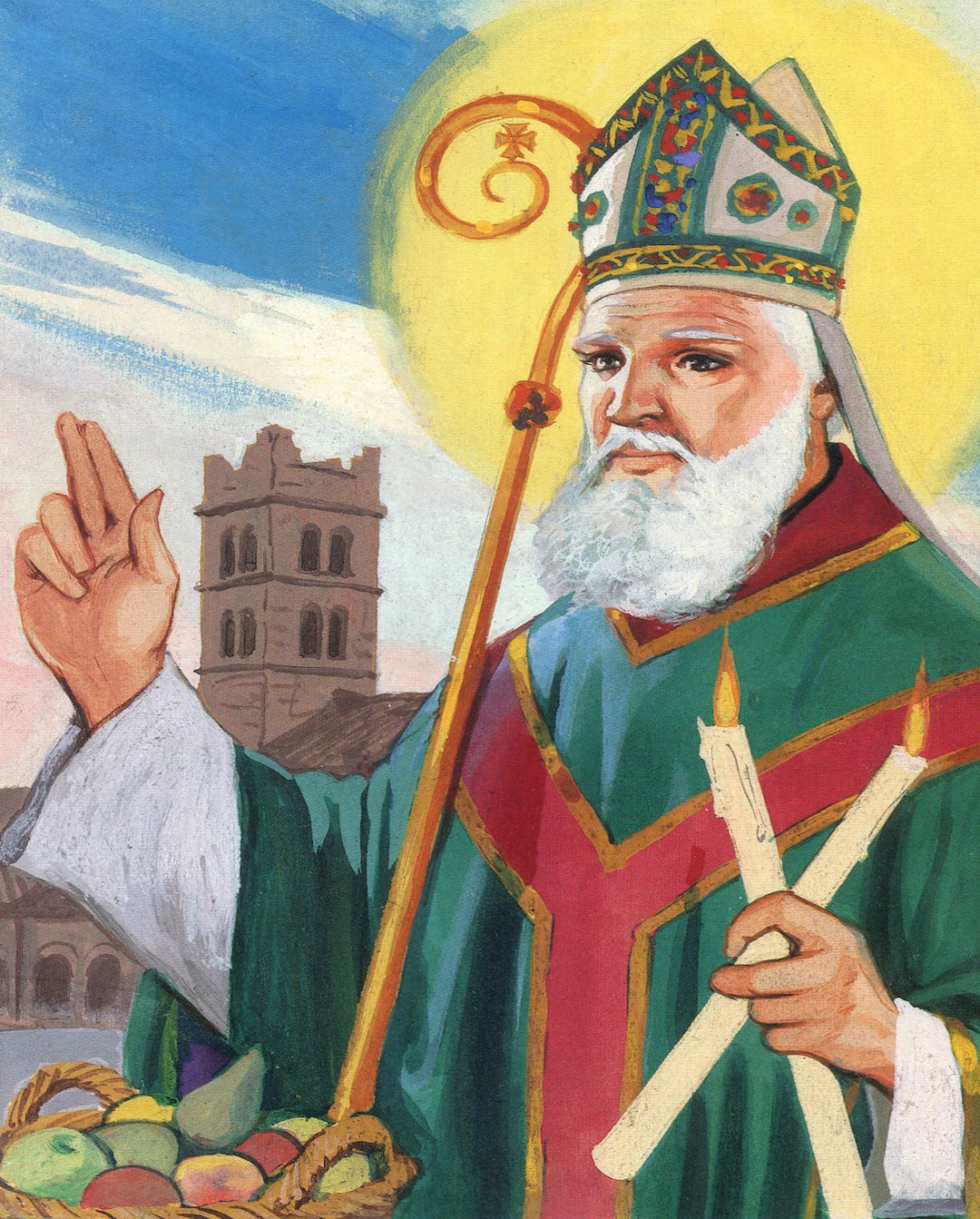 St Blaise N Catholic Picture Print - Etsy