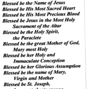 THE DIVINE PRAISES - Holy Card - Prayer Card -pack of 25 - Etsy