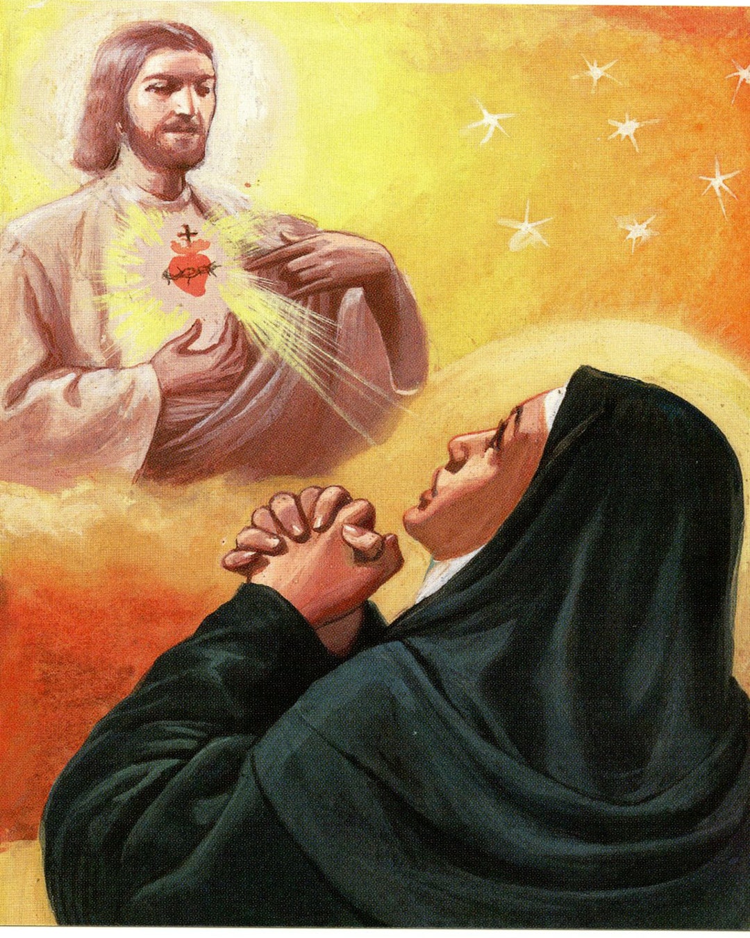 St. Margaret Mary Alacoque V Catholic Picture Print - Etsy