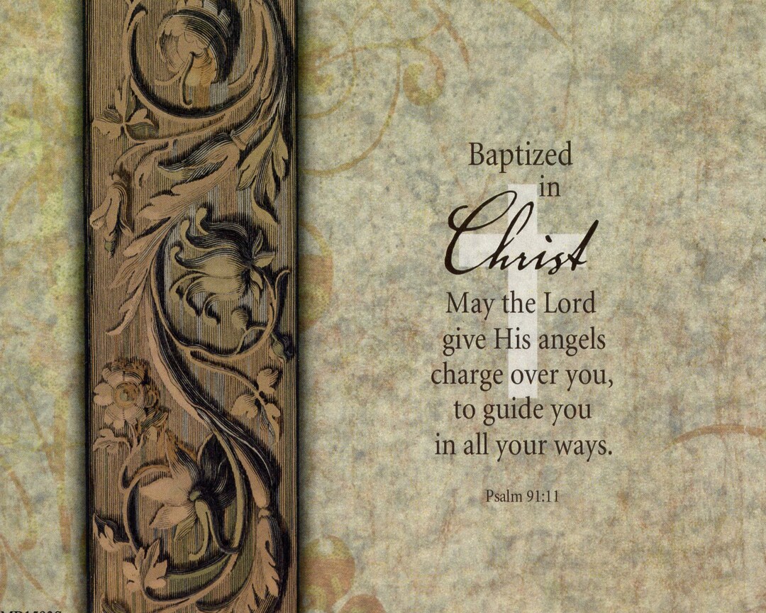 BAPTIZED IN CHRIST 2 Catholic Picture Print - Etsy