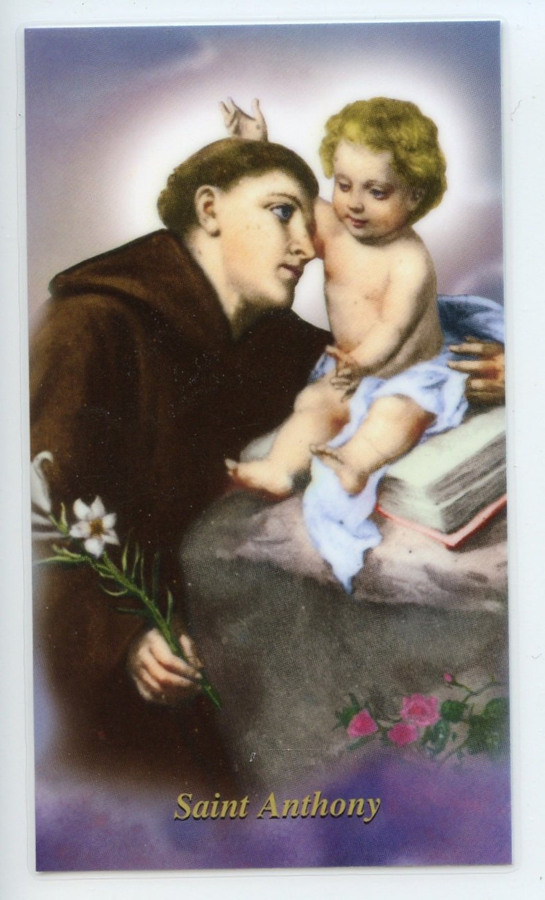 ST. ANTHONY 1 - Holy Card - Prayer Card -pack of 25 - Etsy