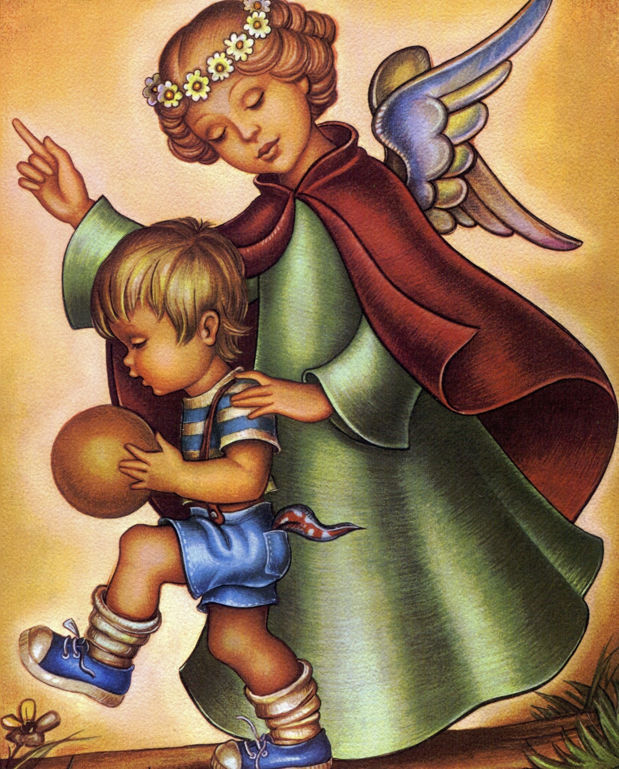 Guardian Angel 6 Catholic Picture Print - Etsy