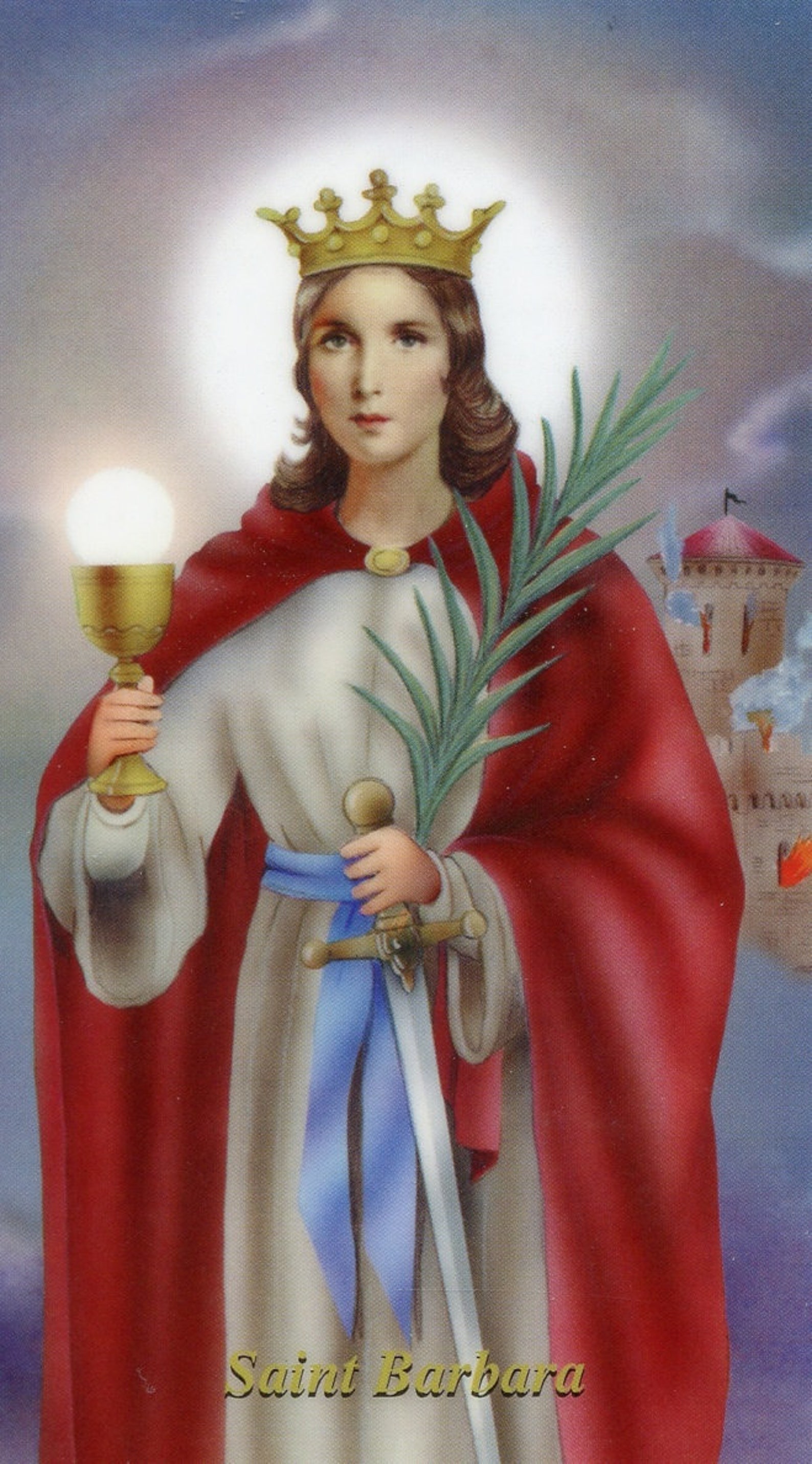 ST. BARBARA Holy Card Prayer Card pack of 25 - Etsy