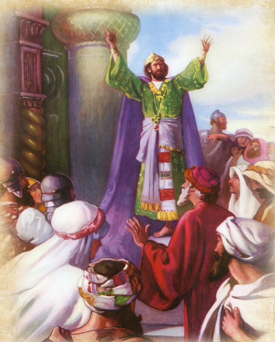 Solomon Asks for Blessing T Catholic Picture Print - Etsy