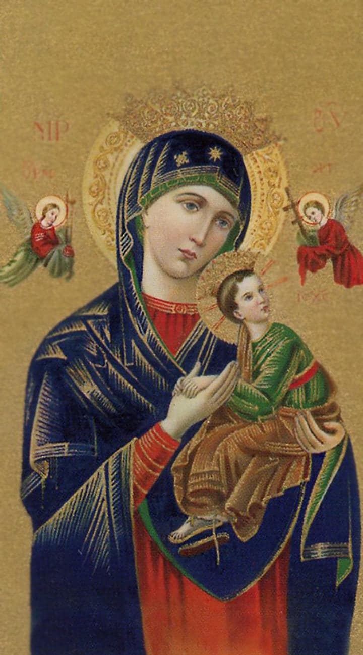 Oracion A Nuestra Senora Del Perpetuo Socorro A Holy Card Prayer Card