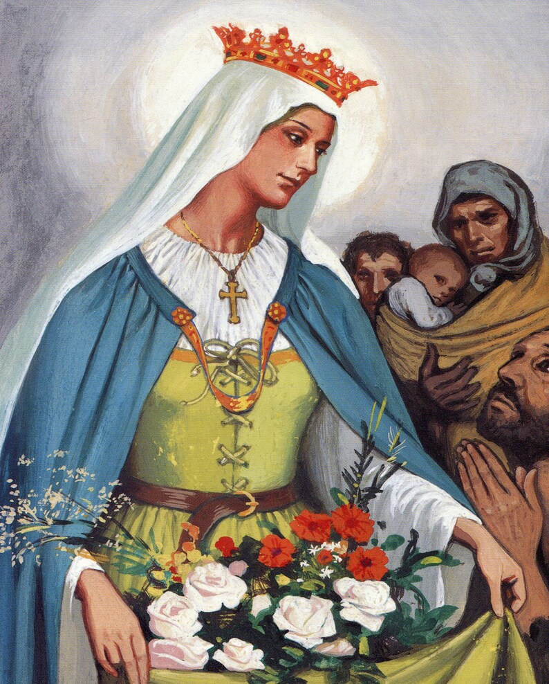 St Elizabeth N Catholic Picture Print - Etsy