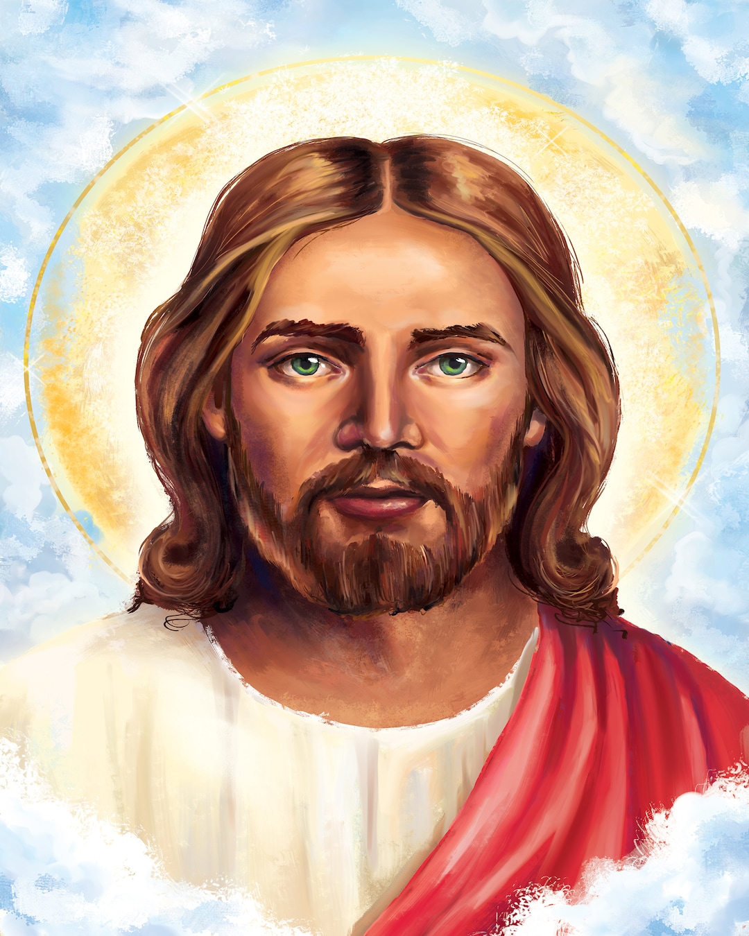 JESUS Sh13 Catholic Picture Print - Etsy