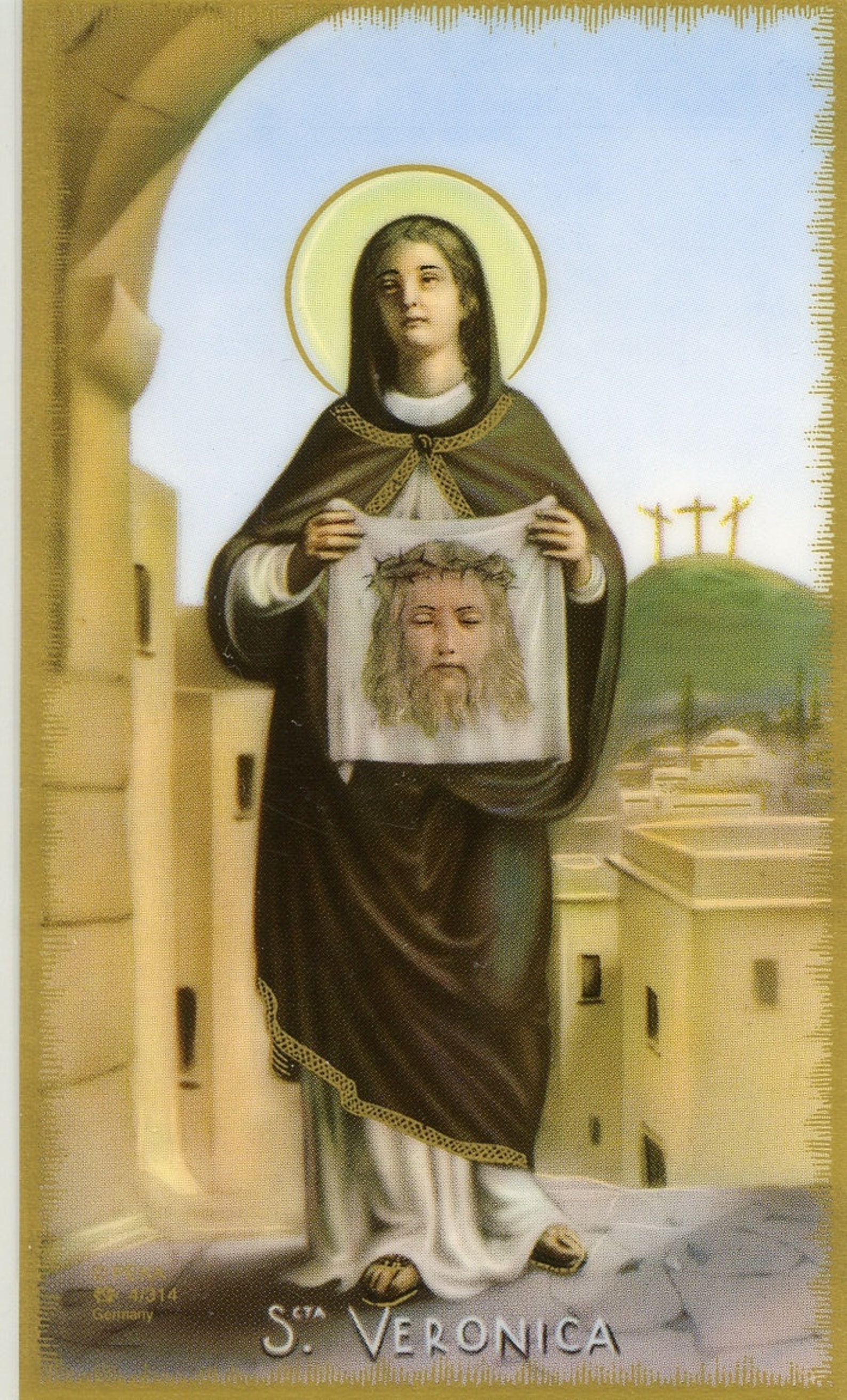 ST. VERONICA (prayer to the Holy Face) - Holy Card - Prayer Card -pack ...