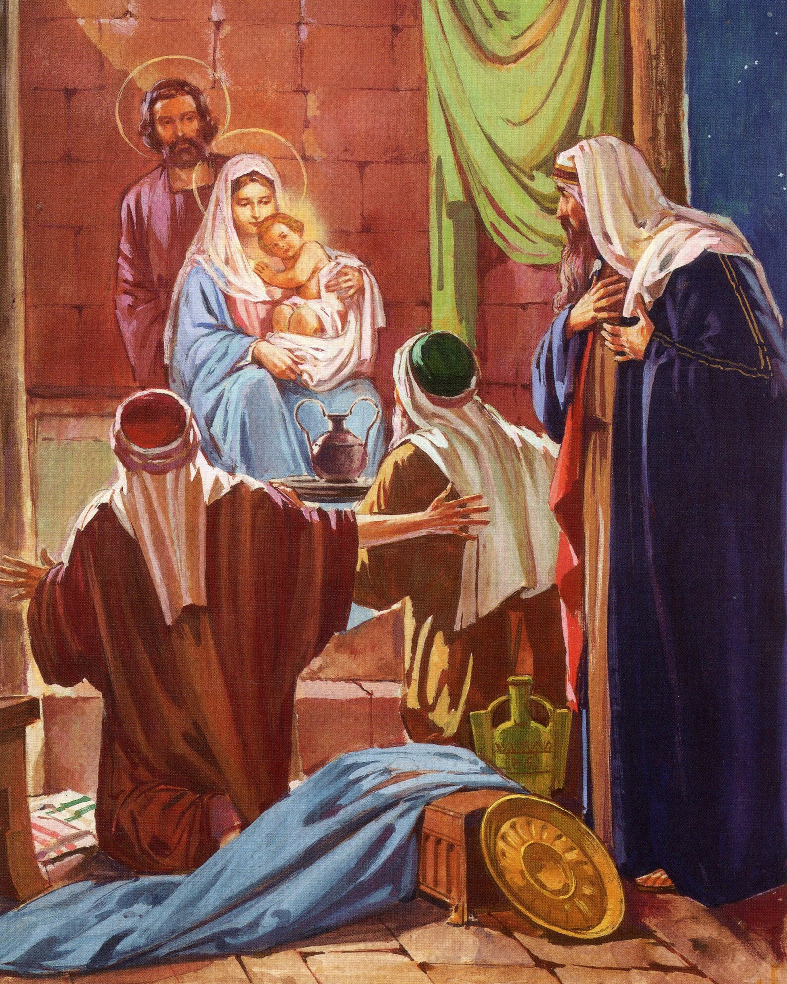Nativity 3 P - Catholic Picture - Print - Etsy