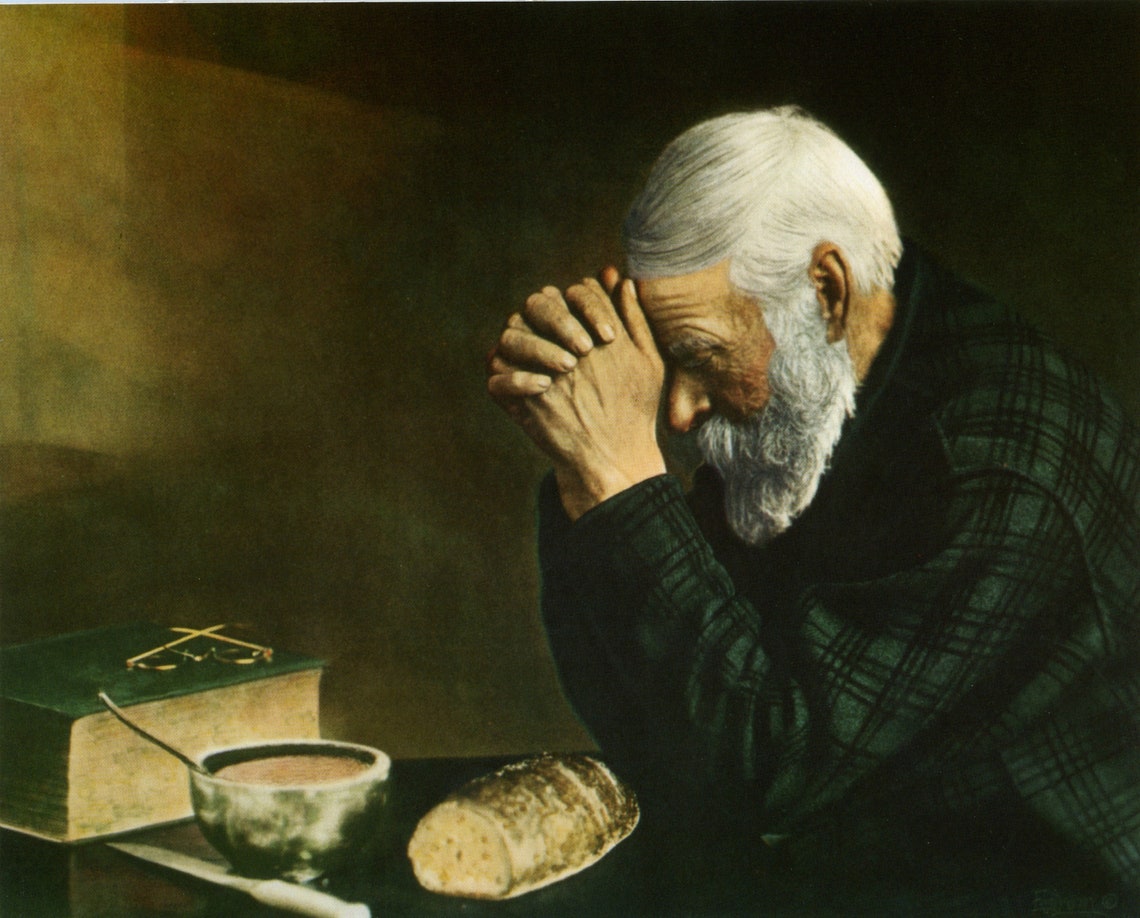 GIVING THANKS 2 Catholic Picture Print - Etsy