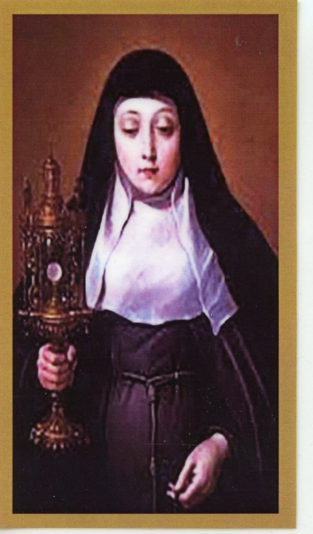 Novena to St. Clare Prayer U - Holy Card - Prayer Card -pack of 25 - Etsy
