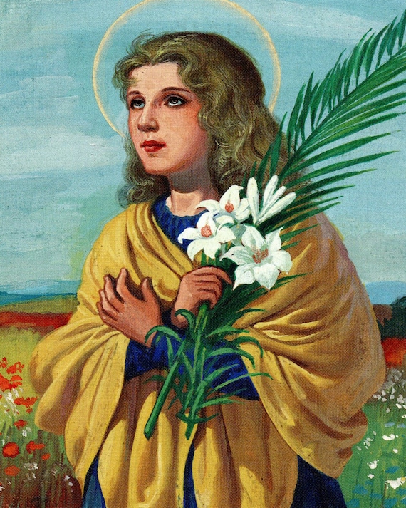 St. Maria Goretti V Catholic Picture Print - Etsy