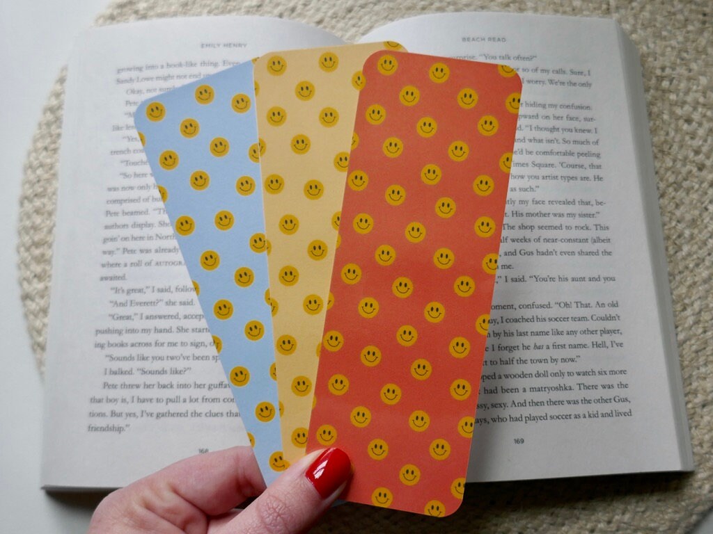 Smiley Face Bookmark Set | Individual or Set |trendy Bookmark | Bookish ...