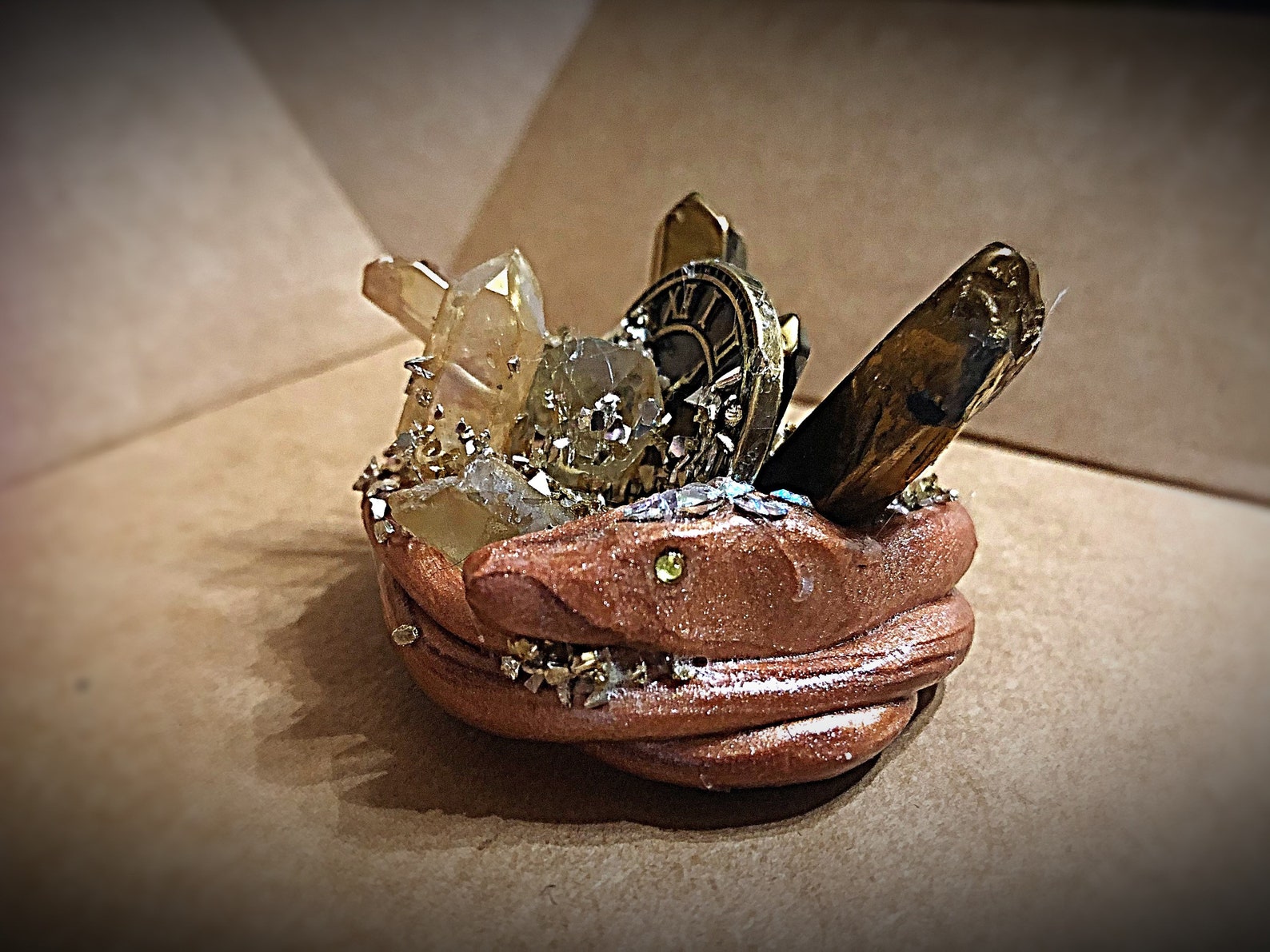 Clay Snake Sculpture | Etsy