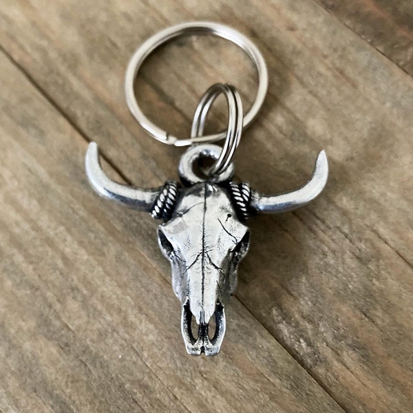 Bull Keychain - Etsy