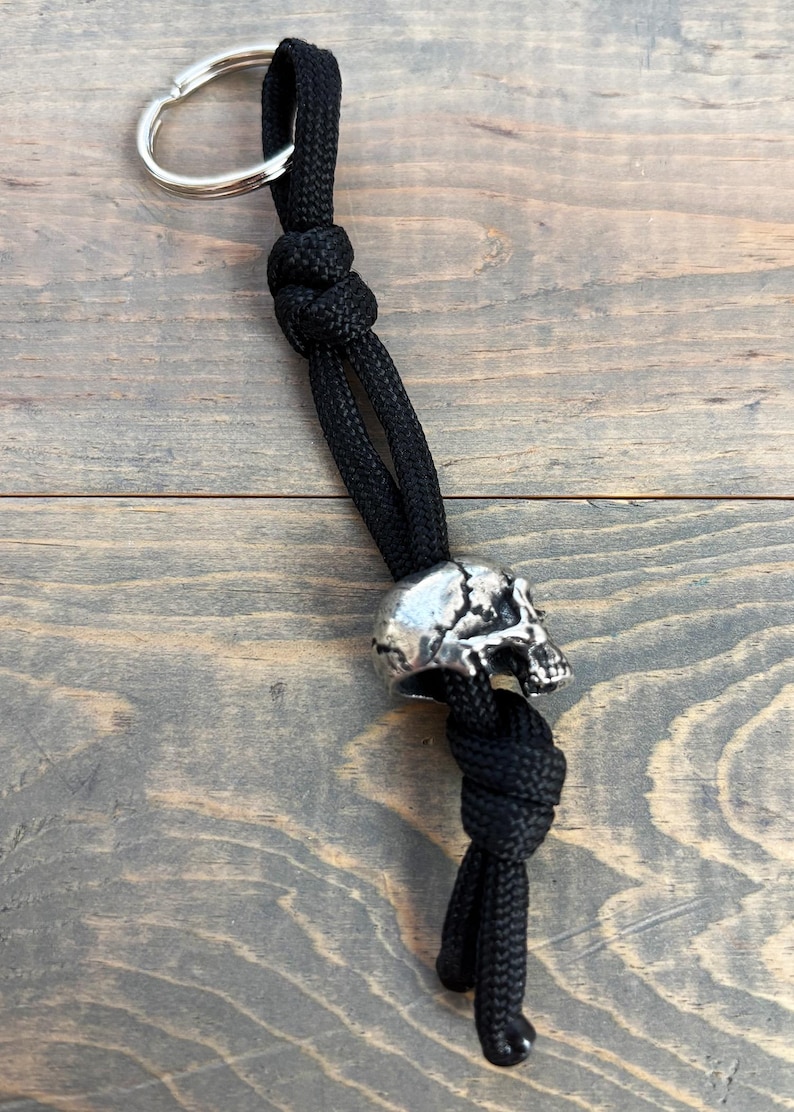 Half Jaw Skull Ride Bead Made in USA Paracord Lanyard Bead - Etsy
