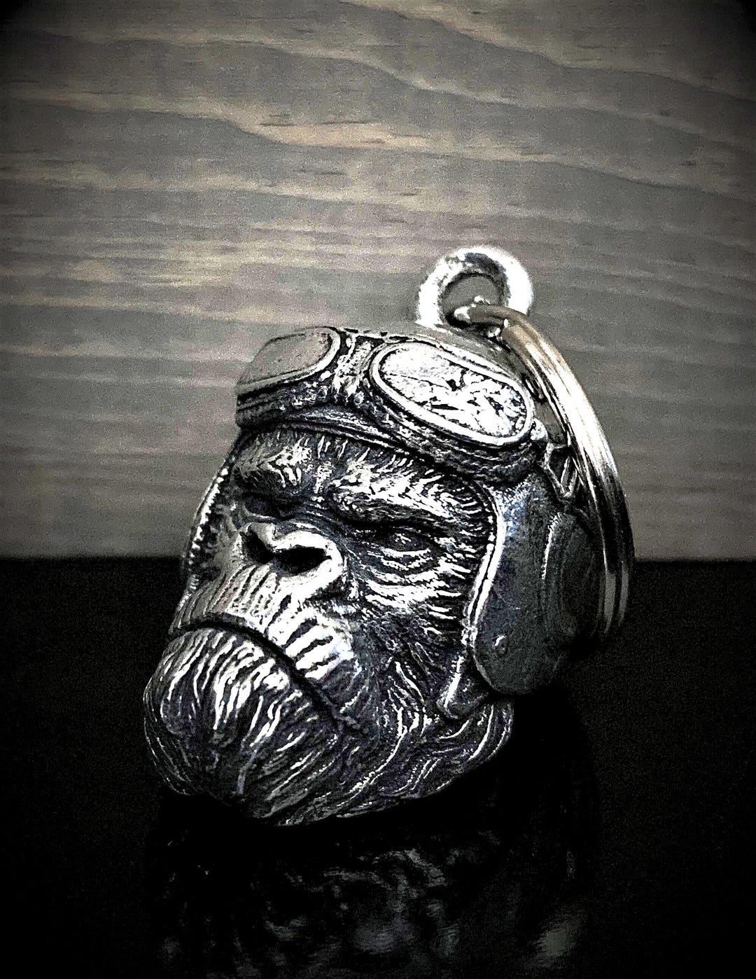 Gorilla Biker Bell: Lead-free Pewter Motorcycle Good Luck Charm - Etsy