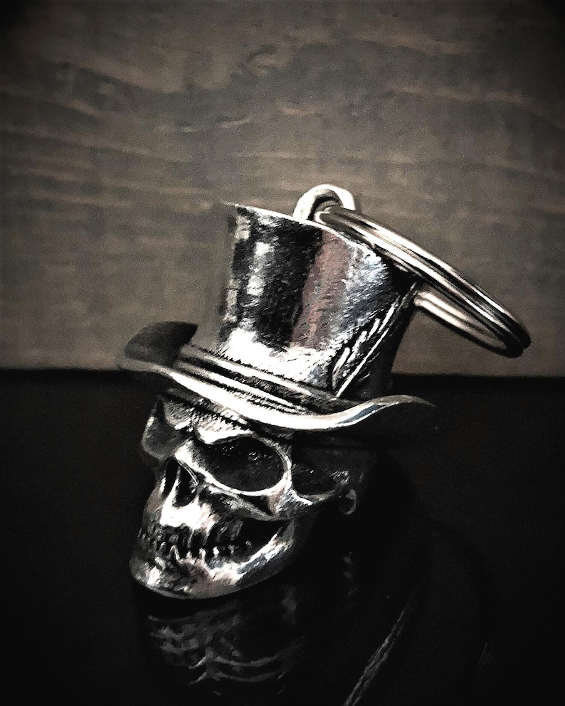 Skull Top Hat Bravo Bells Good Luck Ride Bell Biker Gift - Etsy