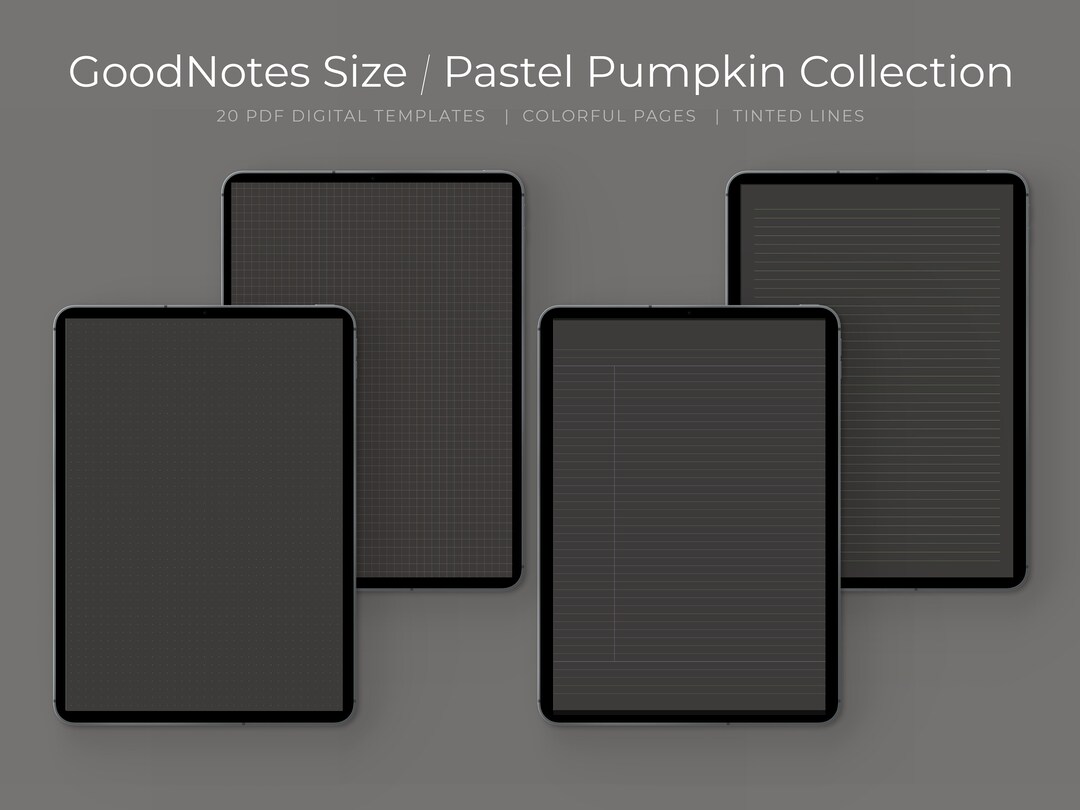 20 Digital Note Taking Templates | Pastel Halloween Dark Mode | Good ...