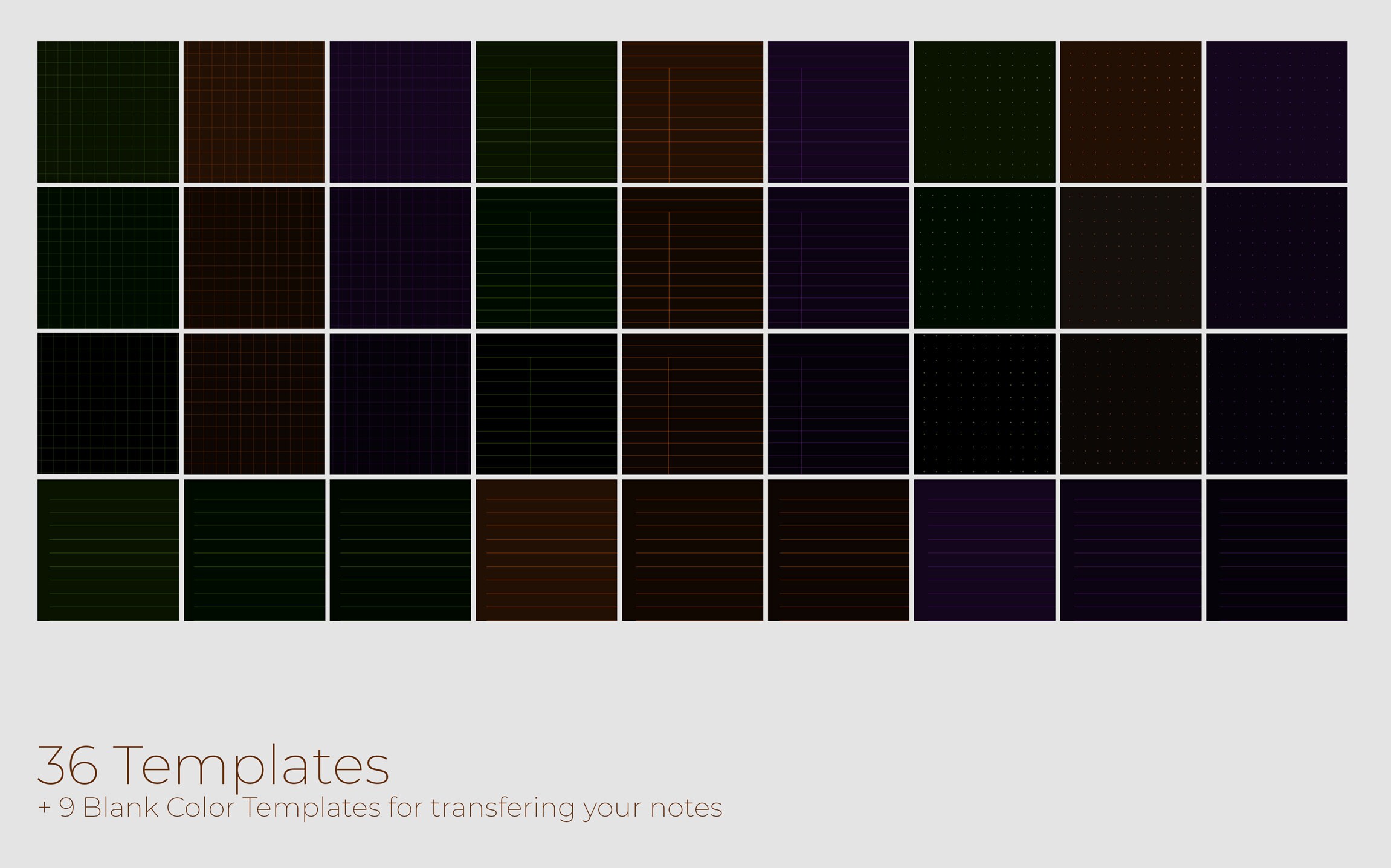 45 Digital Note Taking Templates | A4 | Halloween | Dark Mode ...