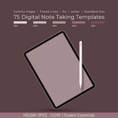 75 Blush Color Digital Note Taking Templates Goodnotes - Etsy