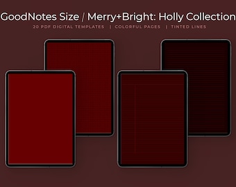 20 Royal Blue Color Digital Note Taking Templates | A4 Size ...