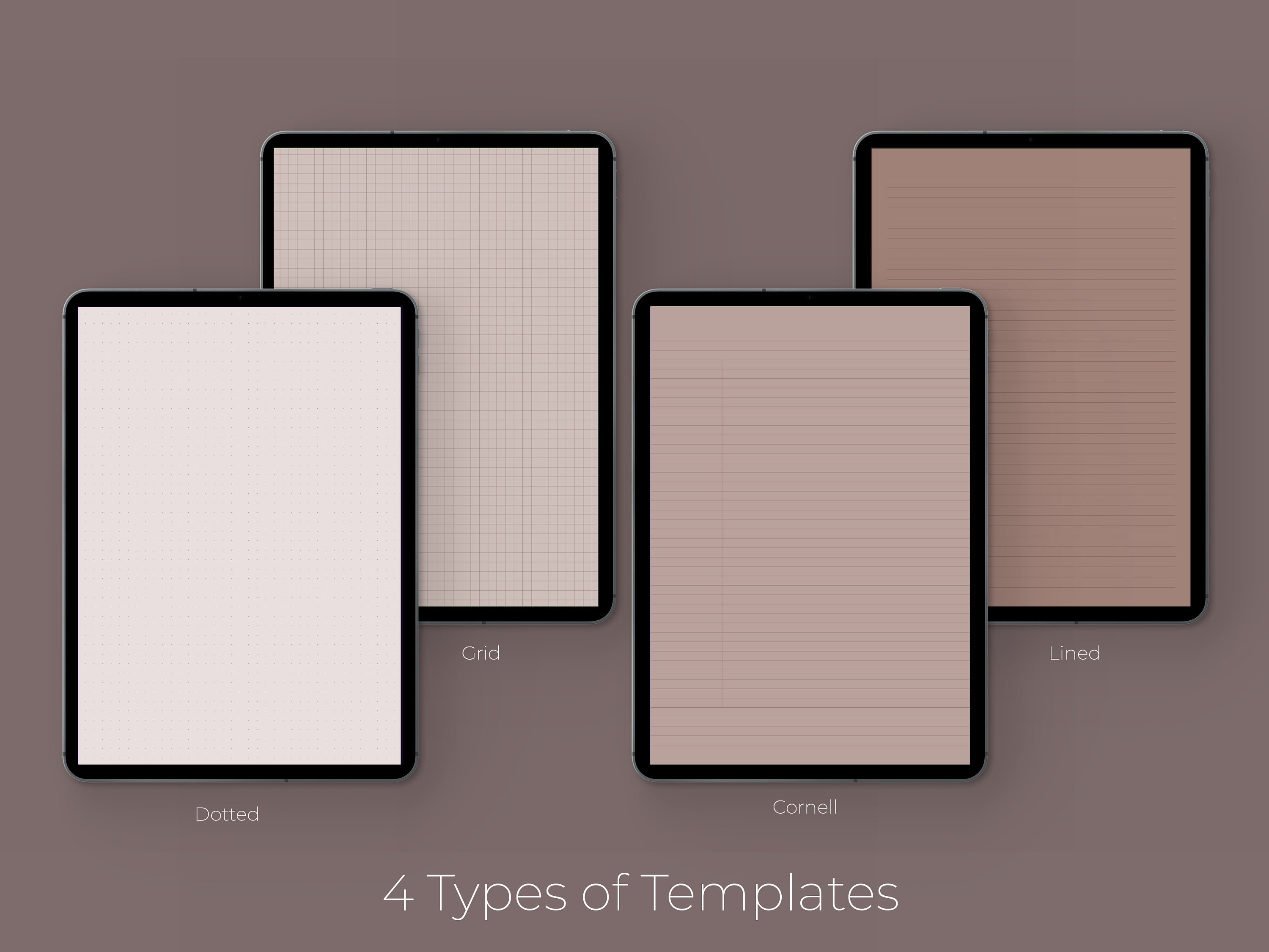 25 Terra Tan Digital Note Taking Templates | Goodnotes Size ...