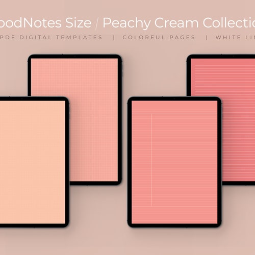 30 Pastel Rainbow Digital Note Taking Templates Goodnotes - Etsy