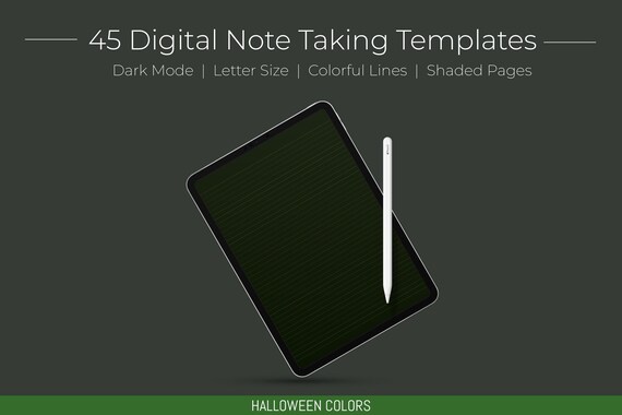 45 Digital Note Taking Templates Letter Size Halloween - Etsy
