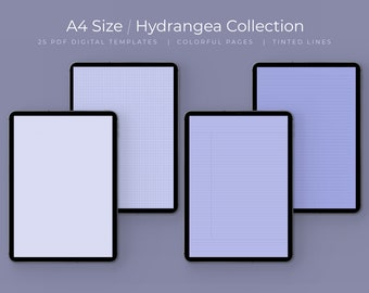 25 Blue Digital Note Taking Templates Goodnotes Size - Etsy