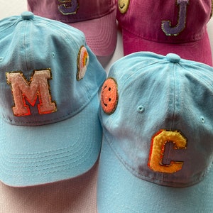 Letter Chenille Patch Hat / Varsity Letter Hat - Etsy