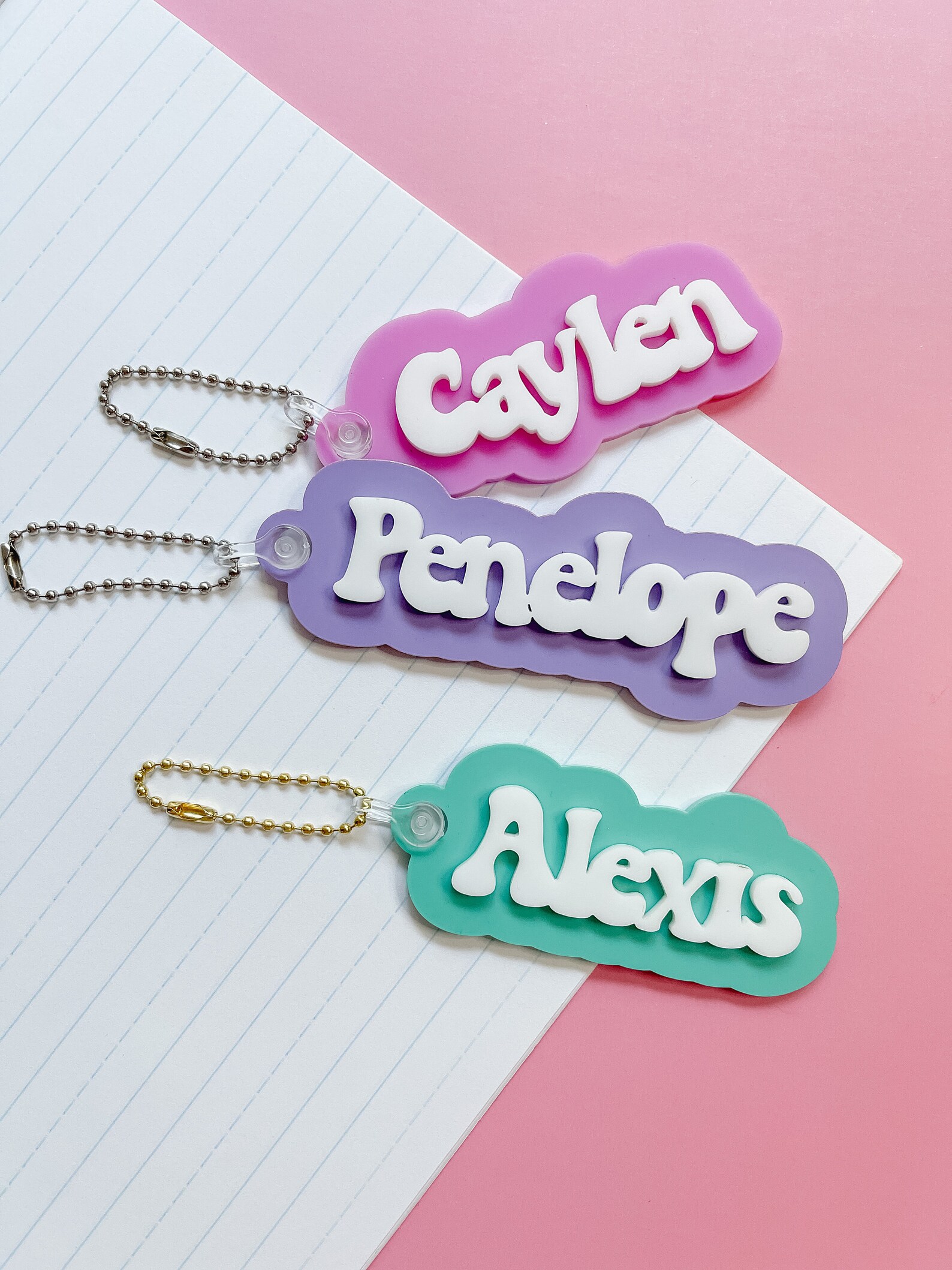 3d Retro Bag Tag / Name Tag for Backpack - Etsy