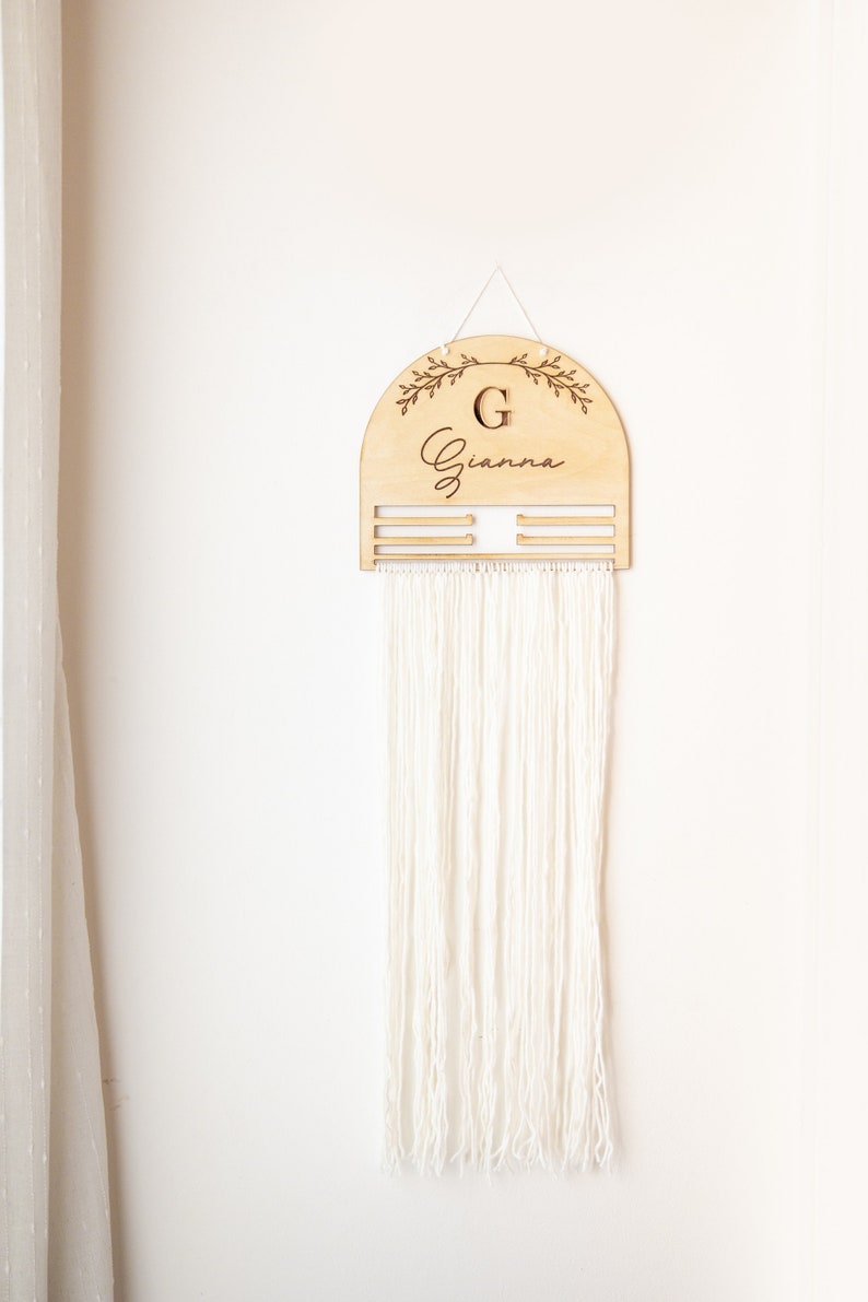 Bohemian Bow Holder for Girls Room / Boho Bow Organizer - Etsy