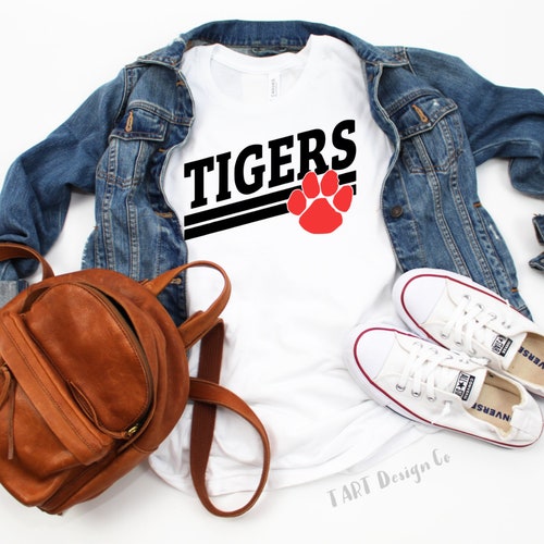 Tigers Sweatshirt Tiger Shirt Tiger Pride Retro School - Etsy
