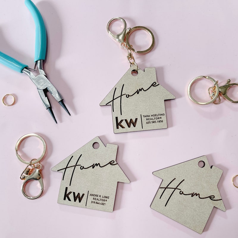 Realtor Keychain - Etsy