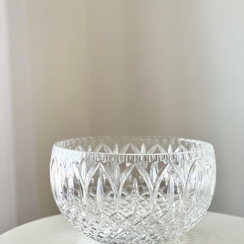 Antique Crystal Bowl - Etsy