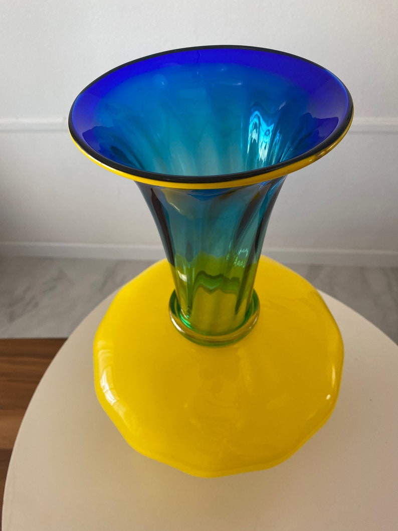 Alex Brand Art Glass Vase 1997 - Etsy