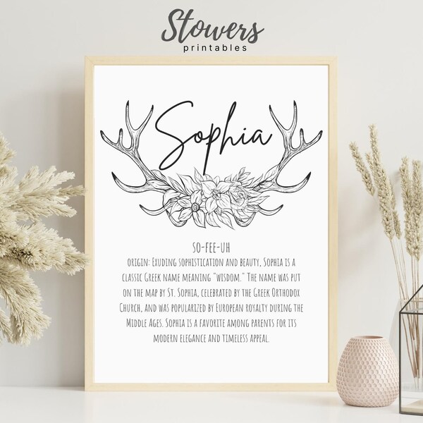 Sophia Name Wall Art - Etsy