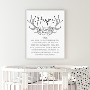Harper Name Sign Baby Name Signs Name Print Wall Art - Etsy