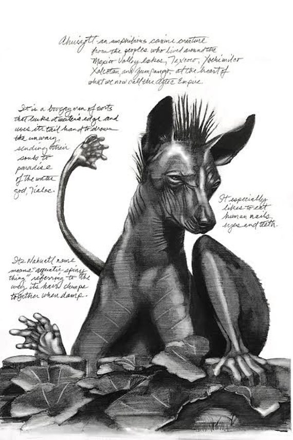 Ahuizotl Art Print | Etsy