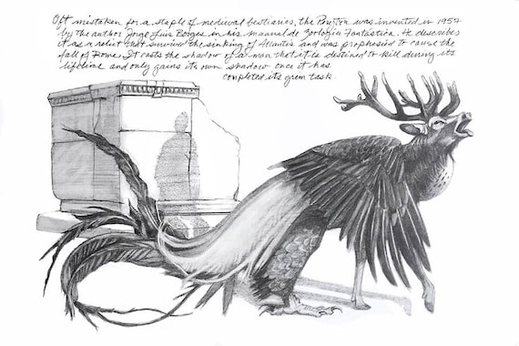 Peryton Fine Art Print | Etsy