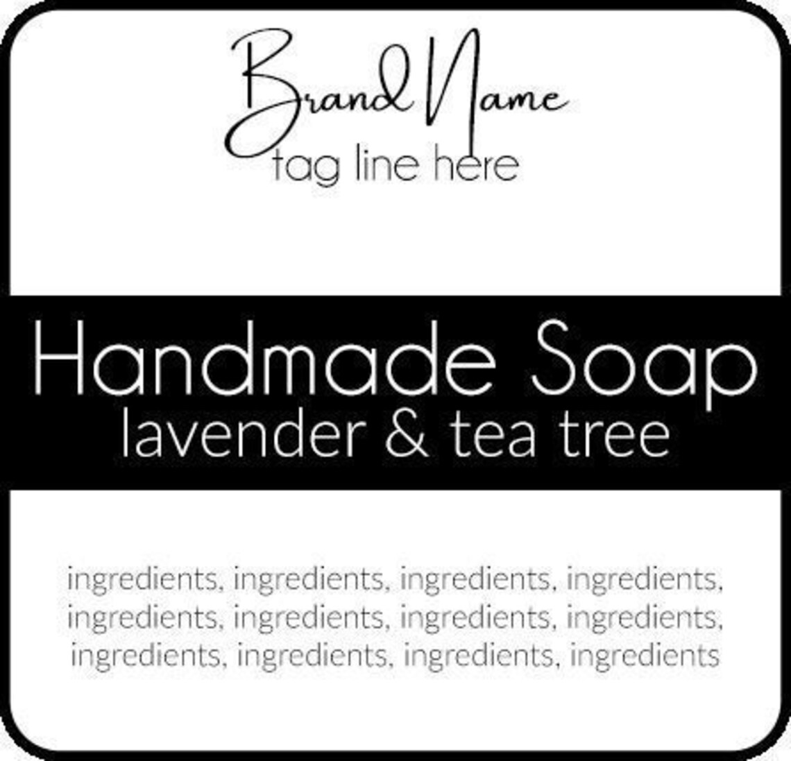 Custom Soap Labels, White Matte Personalized Ingredient Stickers ...