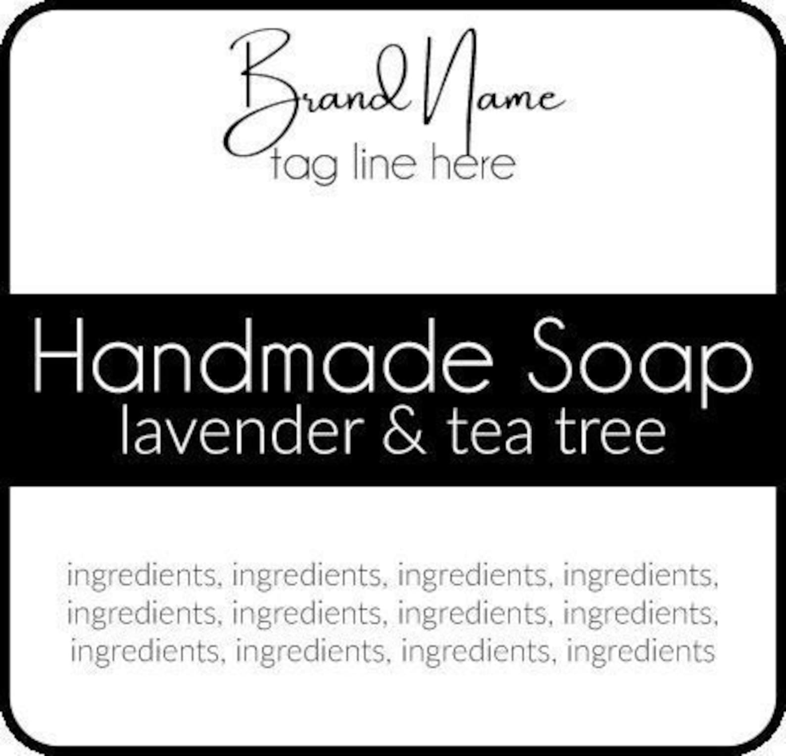 Custom Soap Labels, White Matte Personalized Ingredient Stickers ...