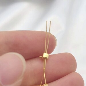 Crimp End Beads 14K Gold Filled 3.4mm Bracelet End Bead, Necklace End ...