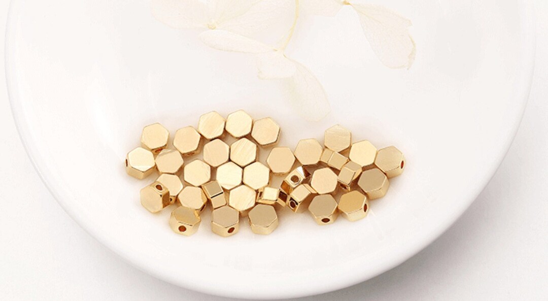 Gold Square Disc Round Circle Coin Charms Beads Pendant DIY Jewelry ...