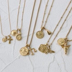 Gold Coin Charms Coin Pendant Stainless Steel Disc Pendants Charm 18k ...