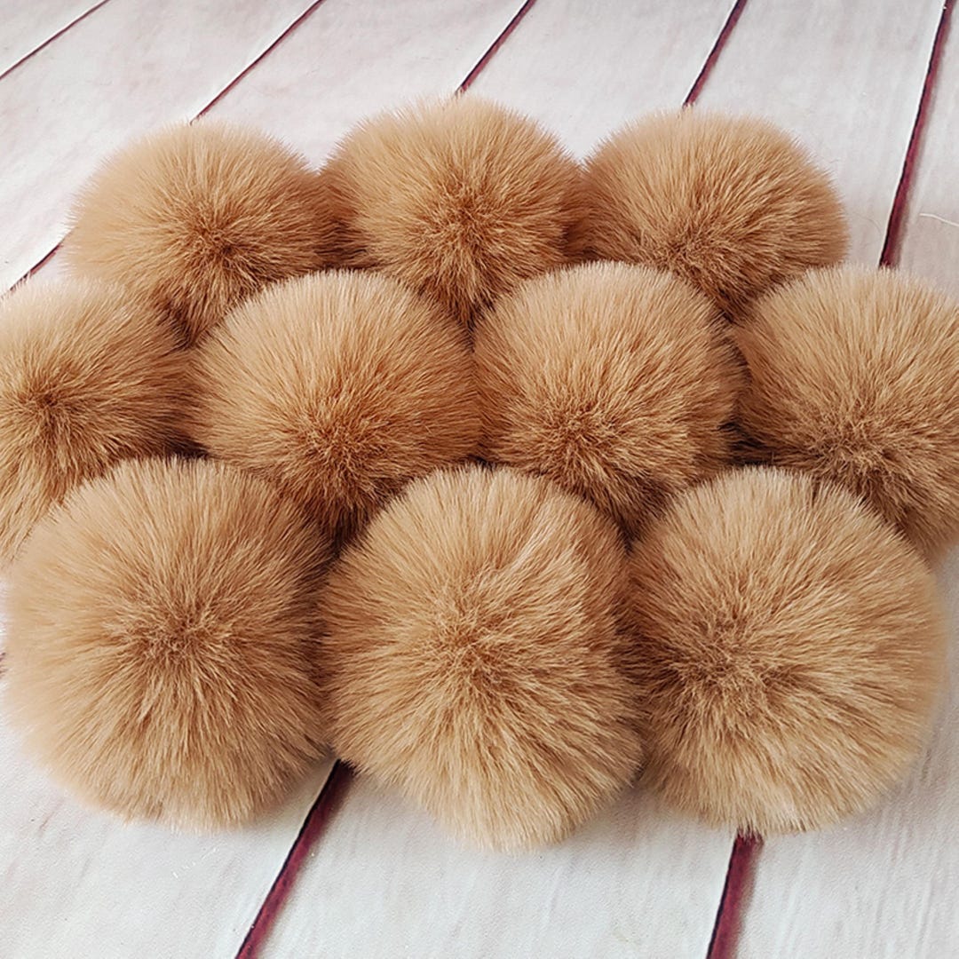 Huge Ball Plush Ball Big Ball Hat Pom Balls 80mm Pendant Clothing ...