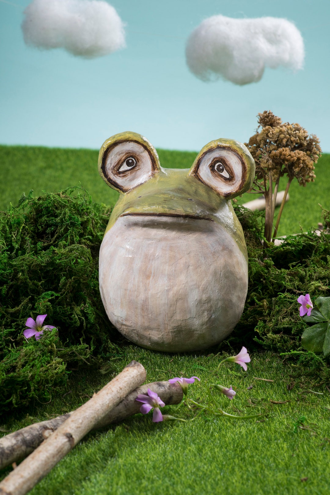 Frog Paper Mache - Etsy