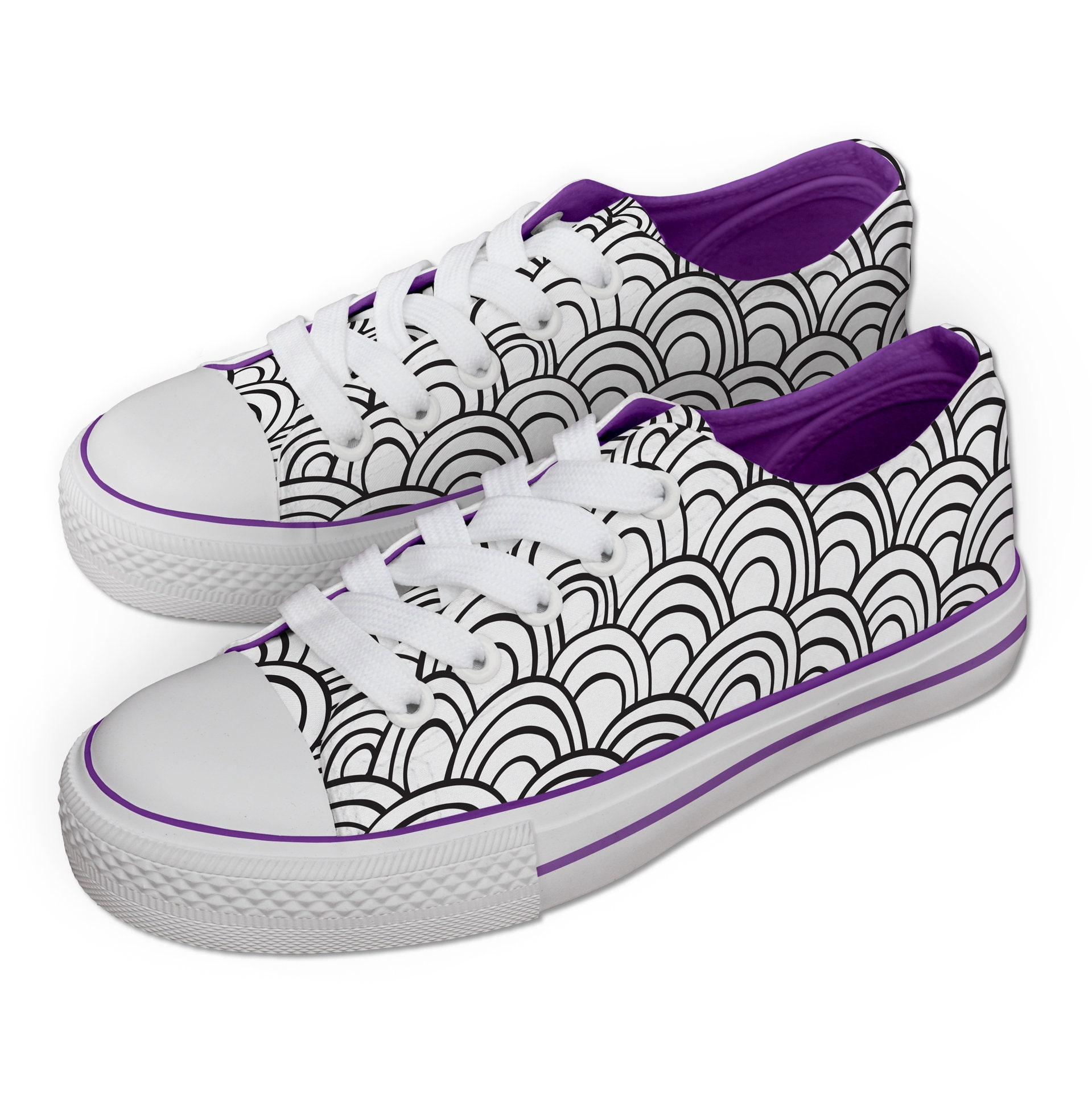 Children's Colour-in Trainer - Infinite Rainbows - Etsy UK